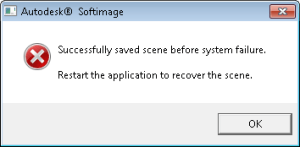 Crash recovery in Softimage | eX-SI